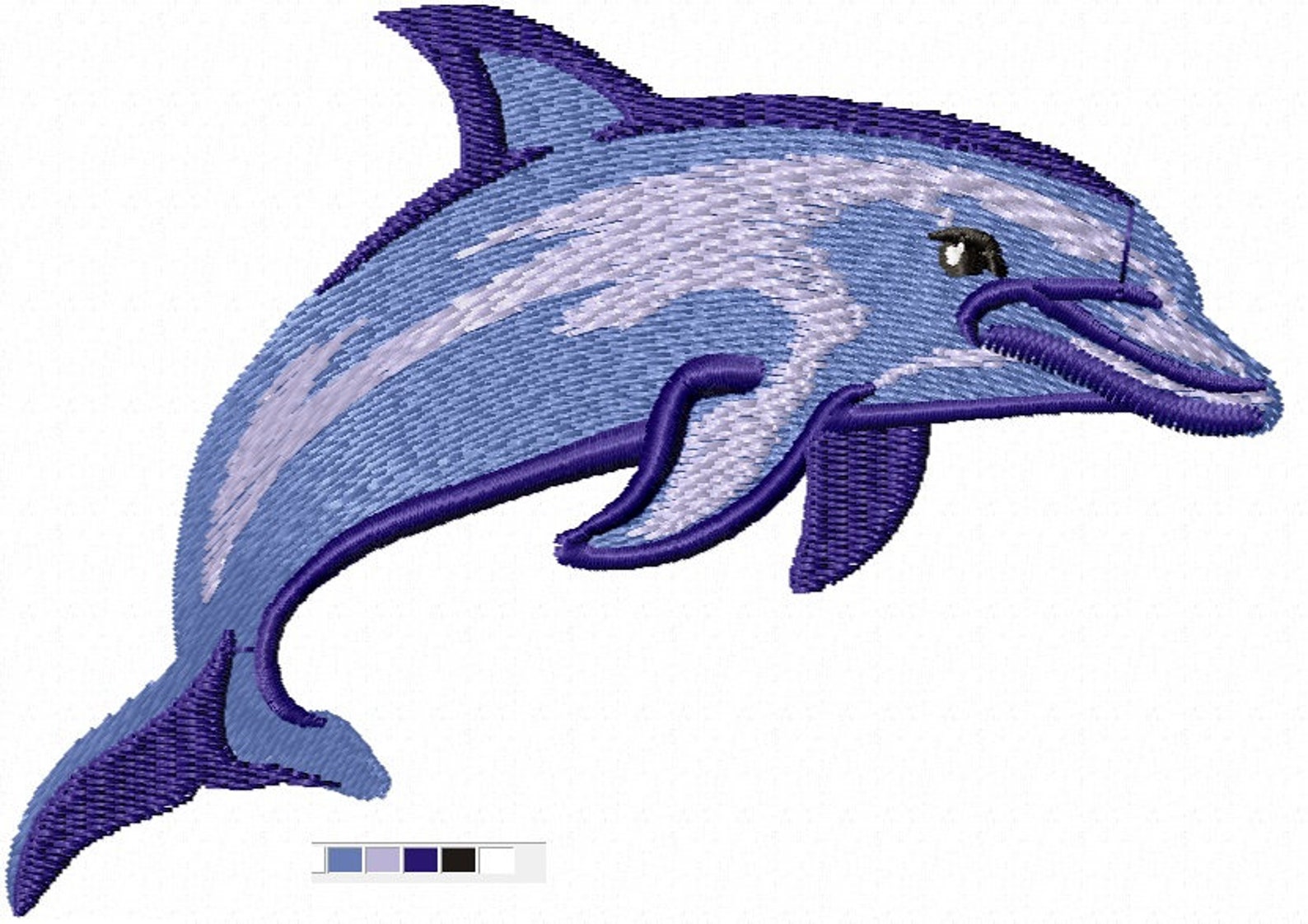 Dolphin Machine Embroidery Designs Instantly Download - Etsy