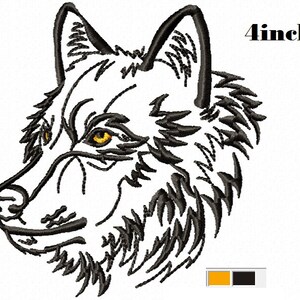 Wolf Machine Embroidery Design, Instantly Download - Etsy