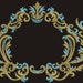 Baroque Monogram Frame Machine Embroidery Designs, Instantly Download ...
