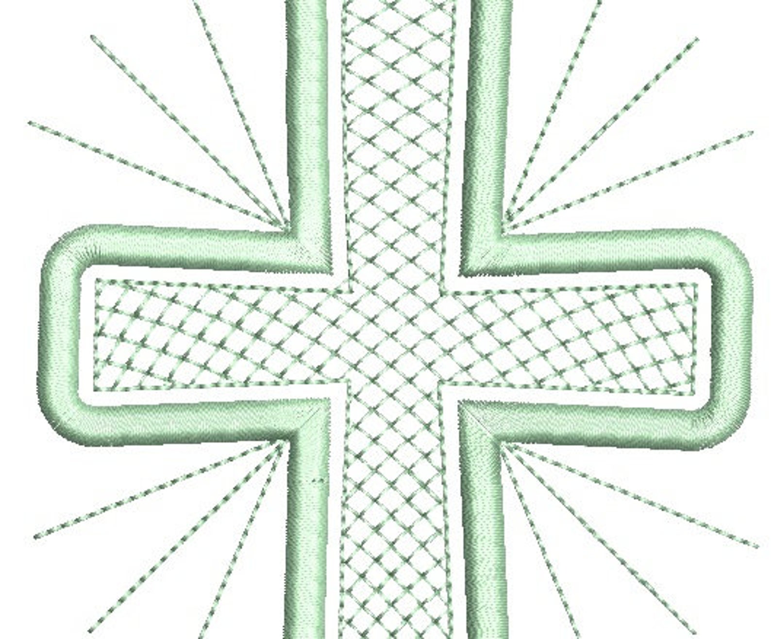 Cross Embroidery Design. Easter Cross Embroidery Design. - Etsy