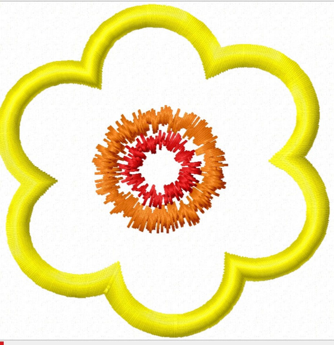 Simple Flowers Applique 3 Different Designs Machine - Etsy