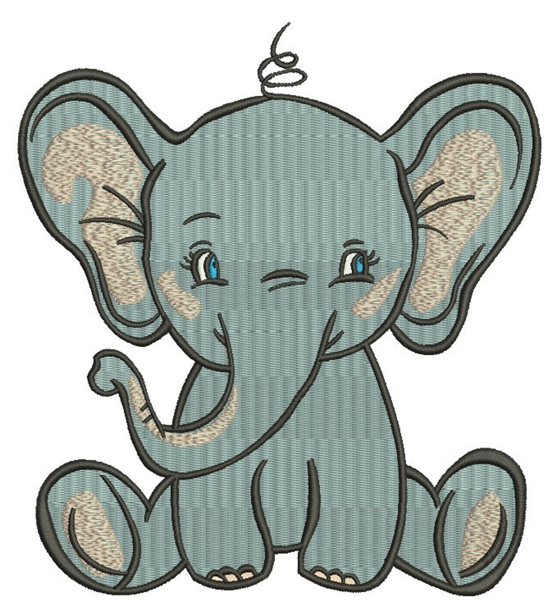 Elephant Baby Embroidery Design Pattern File Machine - Etsy