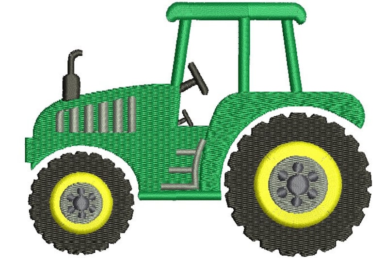 Tractor Machine Embroidery Design Instantly Download - Etsy