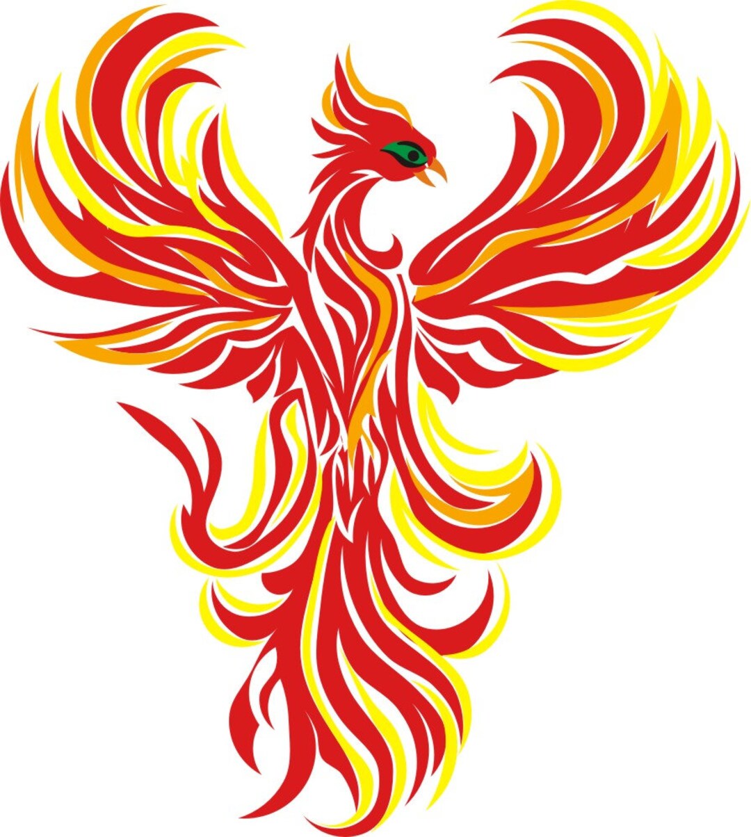 Fire Phoenix SVG. Dxf, PNG. EPS. Jpg Big Size 300 Dpi - Etsy