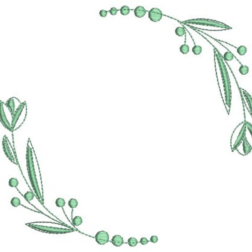 Leaf Wreath Wedding Rustic Flower Circle / Monogram Frame - Etsy