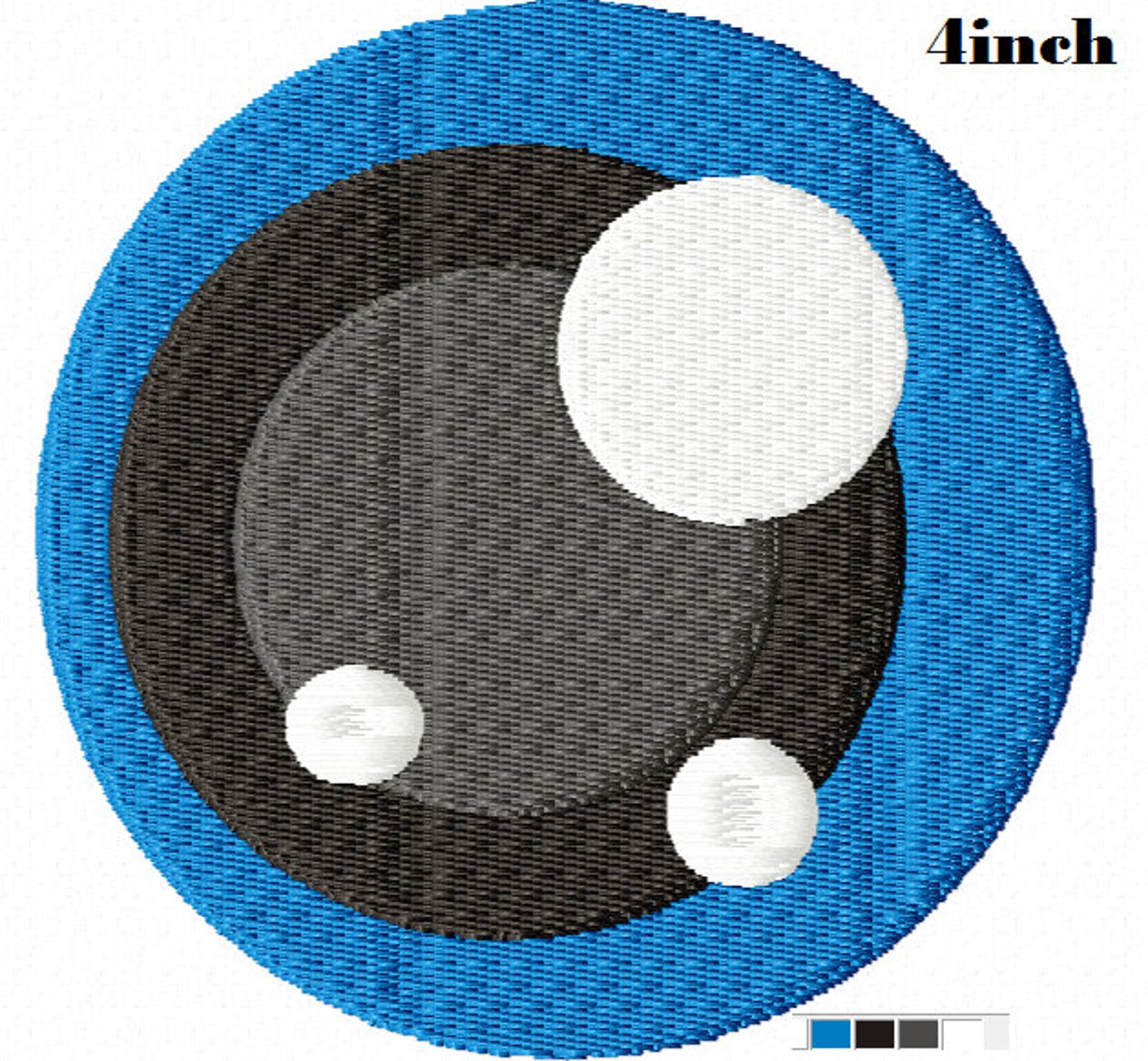 Round Eyes Four Sizes / Eyes for a Plush Toy Machine Embroidery Designs ...