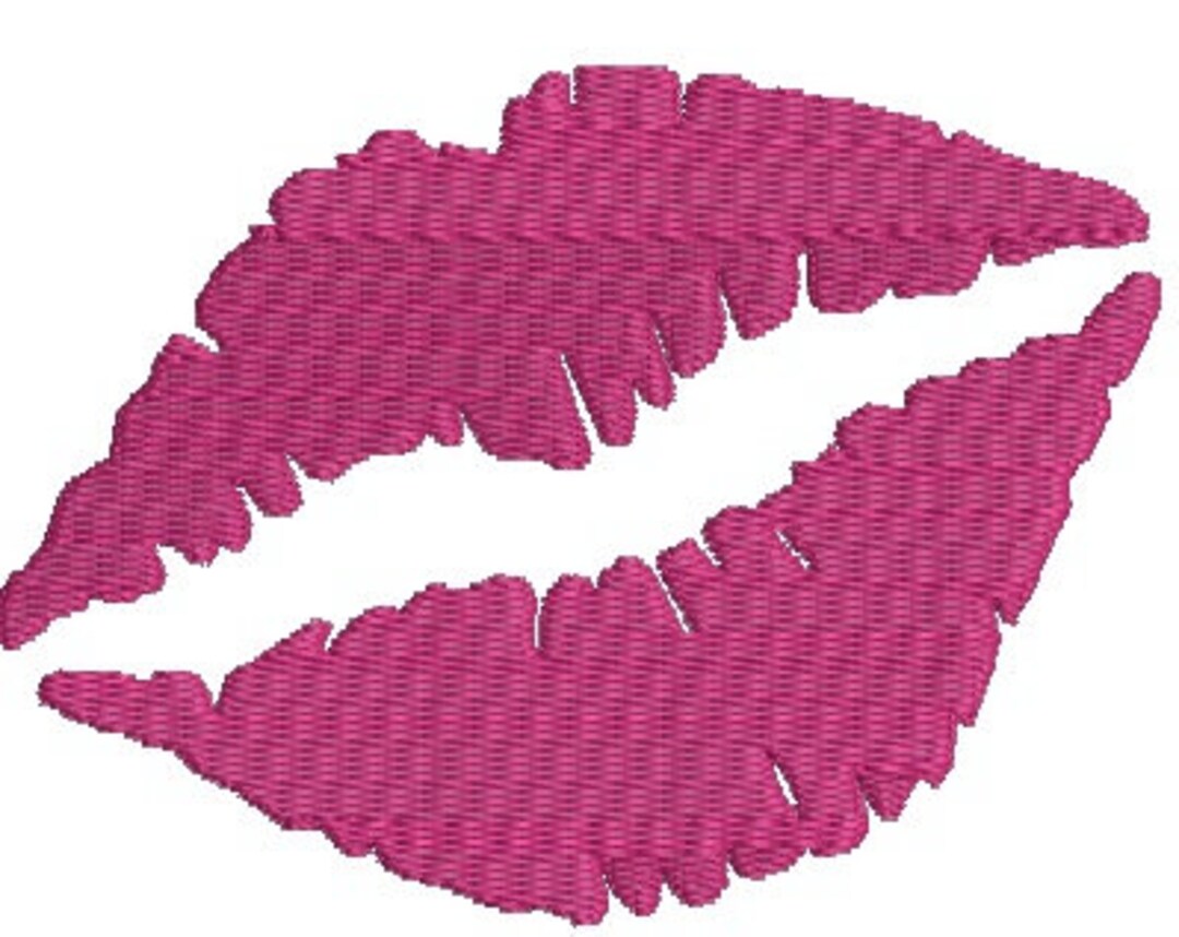 Realistic Lips Machine Embroidery Design, Instantly Download Tested - Etsy