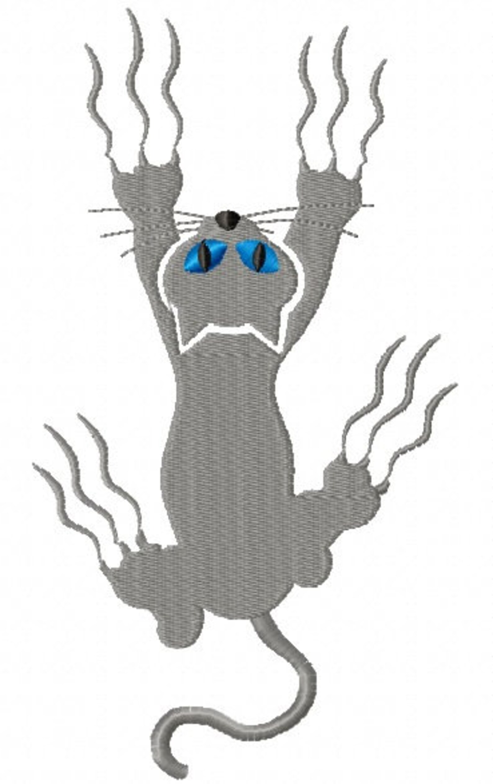 Cat Design Machine Embroidery Design 4 Sizes - Etsy