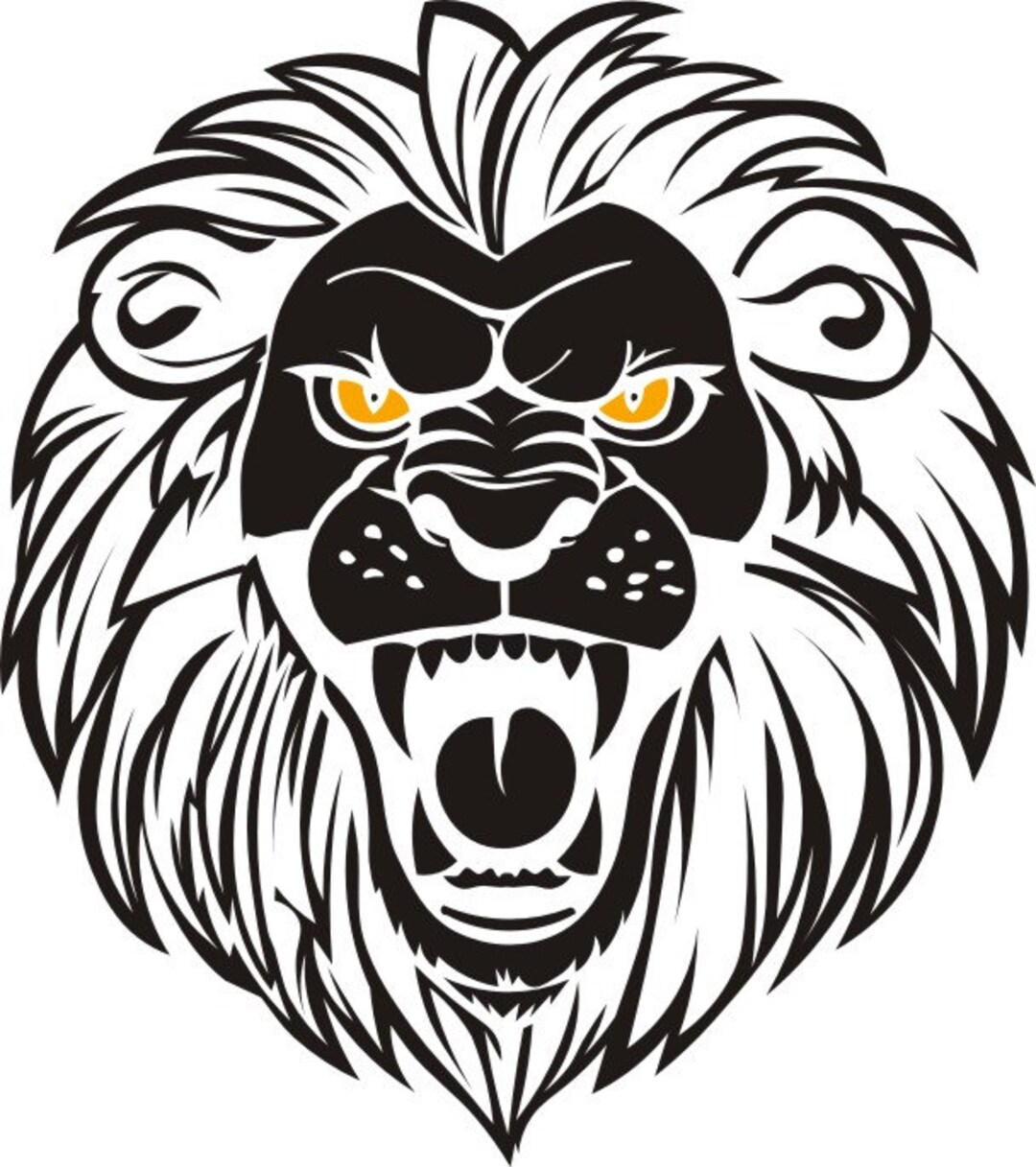 Lion Vector SVG. Dxf, PNG. EPS. Jpg Big Size 300 Dpi - Etsy