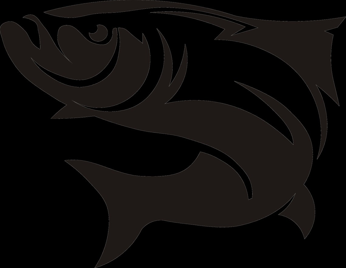 Fish Fishing SVG. Dxf PNG. EPS. Jpg Big Size 300 Dpi - Etsy