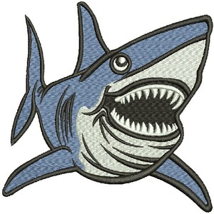 Shark Machine Embroidery Design Instantly Download - Etsy