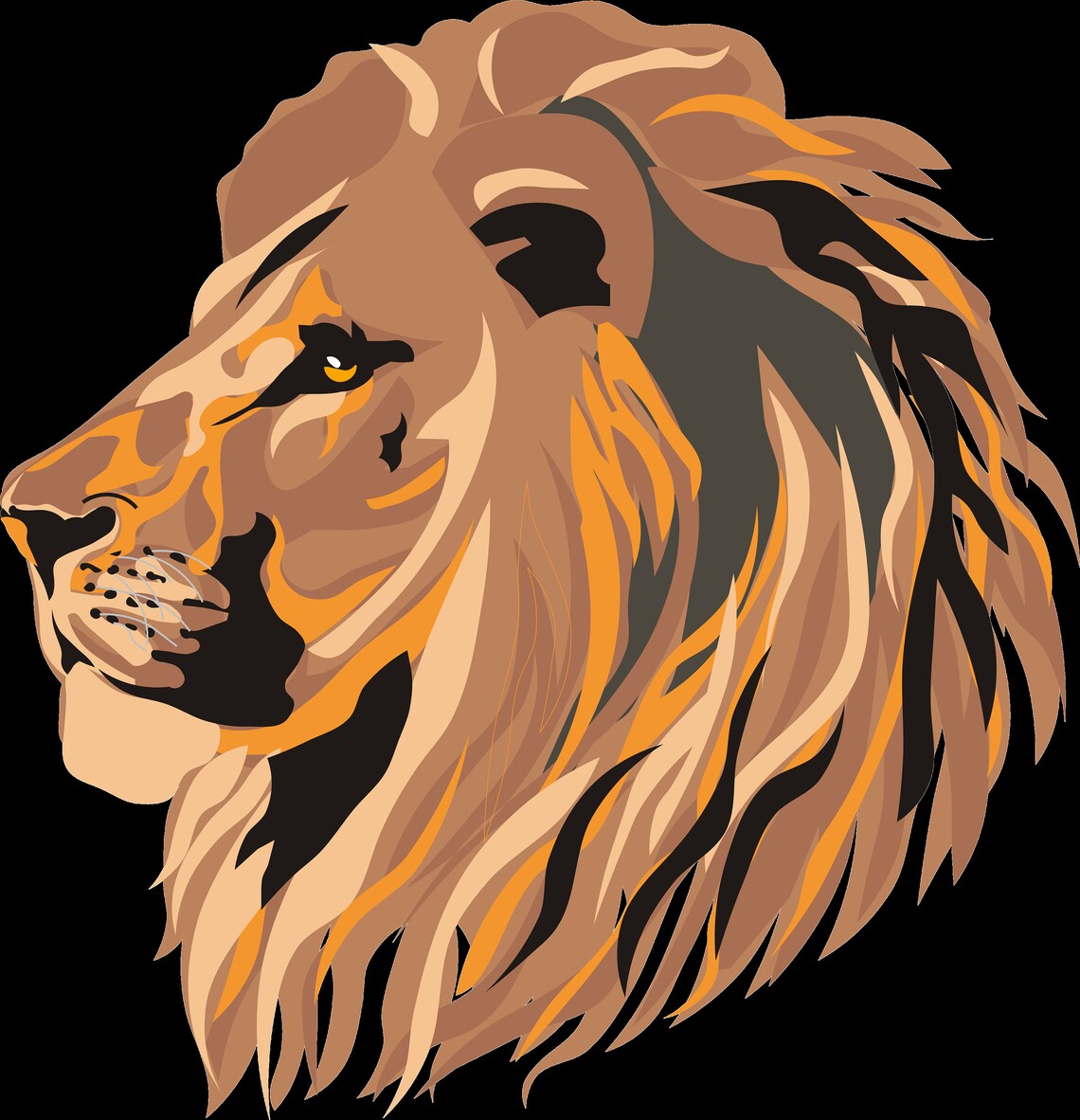 Lion Vector SVG. Dxf PNG. EPS. Jpg Big Size 300 Dpi - Etsy
