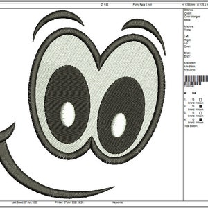 Funny Face Machine Embroidery Design Instant Download - Etsy