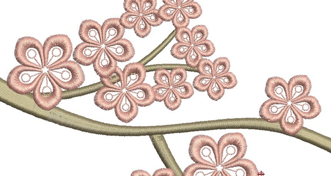 Cherry Blossom Sakura Flowers Embroidery Designs Set Machine - Etsy