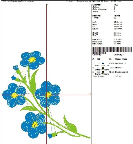 Forget-me-nots Machine Embroidery Designs Instantly Download - Etsy UK