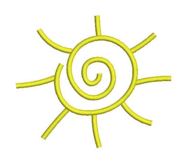 Sun Machine Embroidery Designs Instantly Download | Etsy