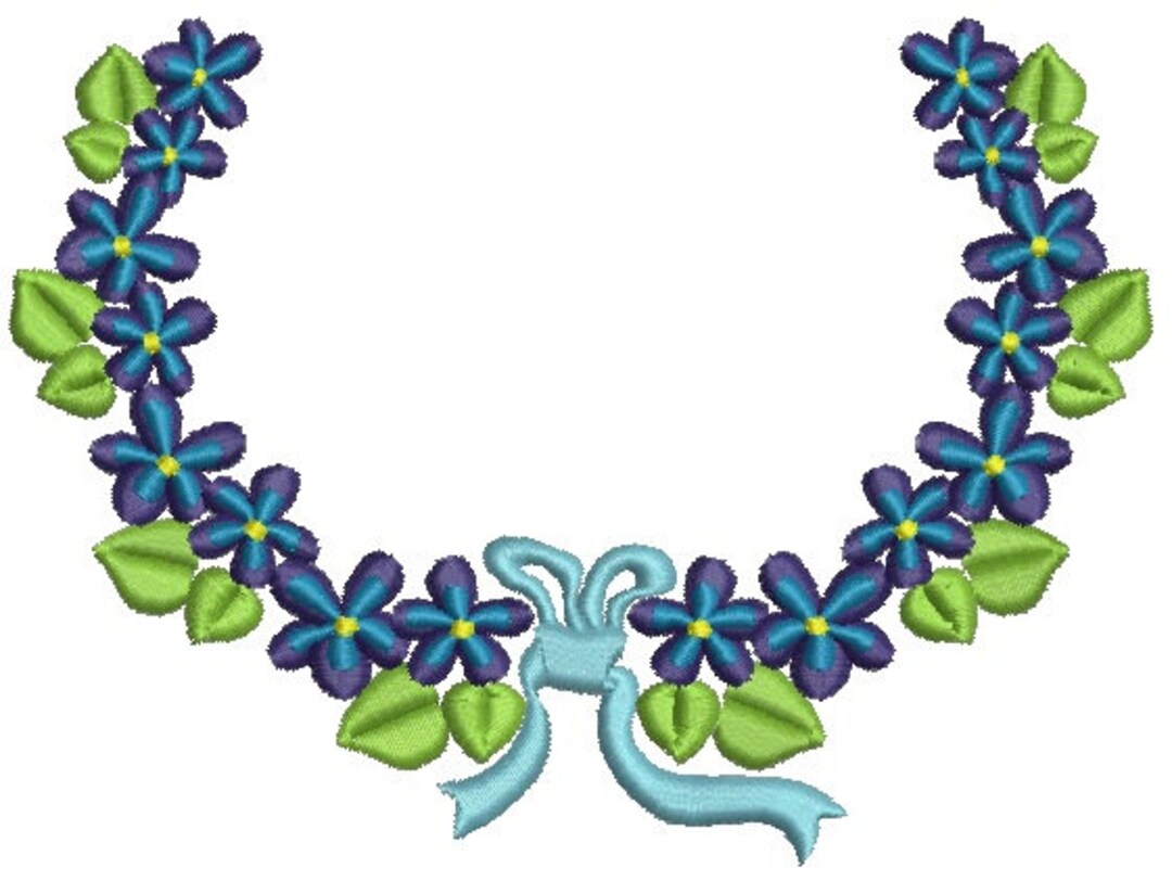 Viola Wreath Machine Embroidery Designs Instantly Download - Etsy