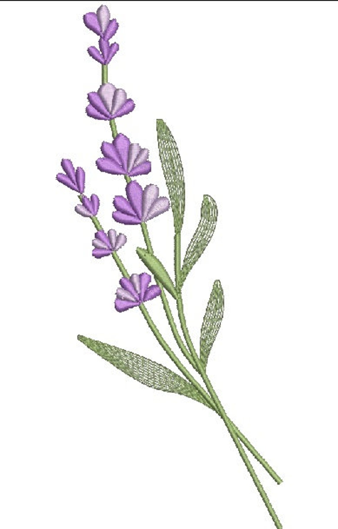 Lavender Machine Embroidery Design - Etsy