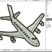 Airplane / Aircraft Machine Embroidery Design - Etsy