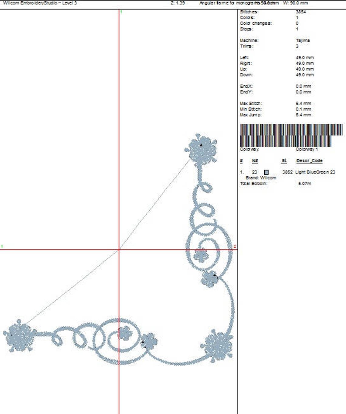 Angular Frame for Monograms Machine Embroidery Design | Etsy