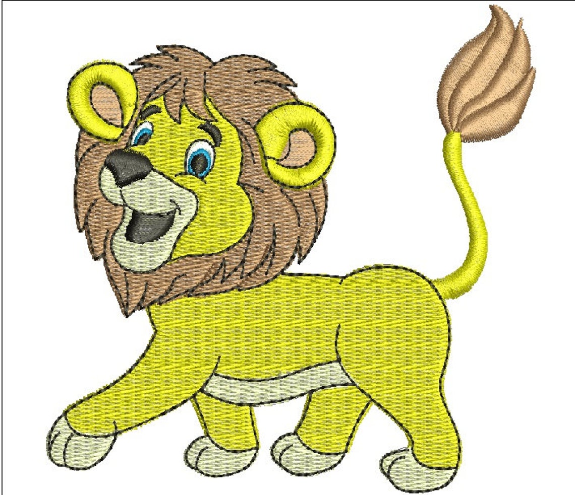 Lion Machine Embroidery Design | Etsy