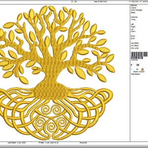 Celtic Tree of Life Machine Embroidery Design, Instantly Download - Etsy