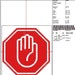 Stop Road Sign With Hand Gesture Machine Embroidery Design - Etsy