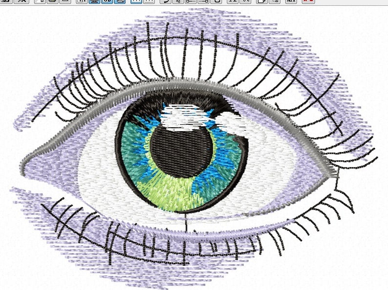 Realistic Eye / Dolls Eyes Machine Embroidery Design Instant - Etsy