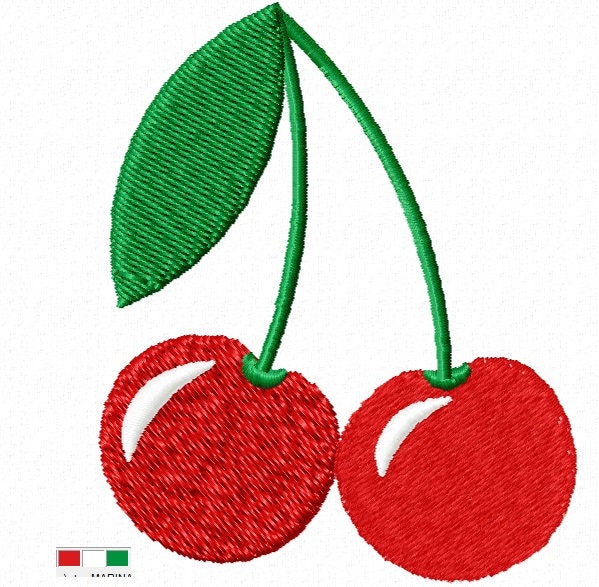 Cherries Mini Machine Embroidery Design Instantly Download - Etsy