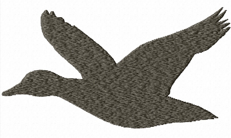 Cupped Duck Silhouette