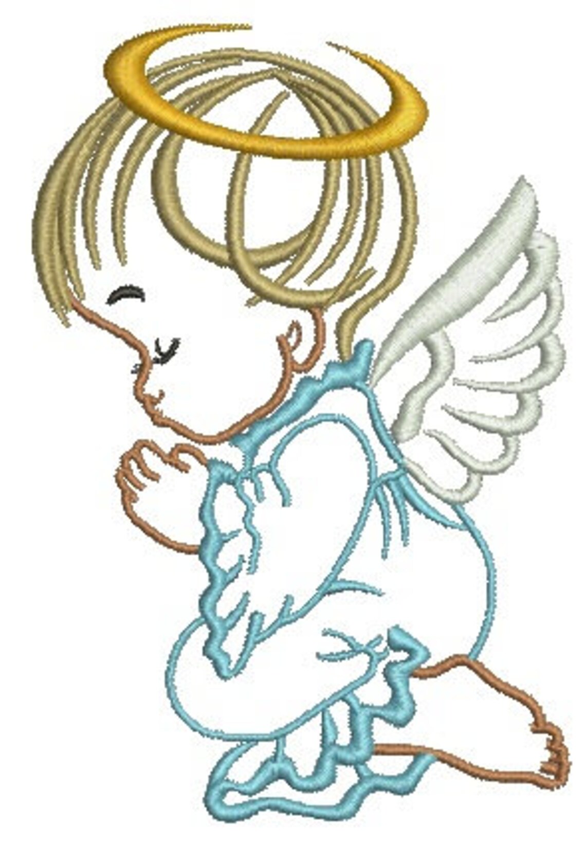 Little Angel Machine Embroidery Design | Etsy