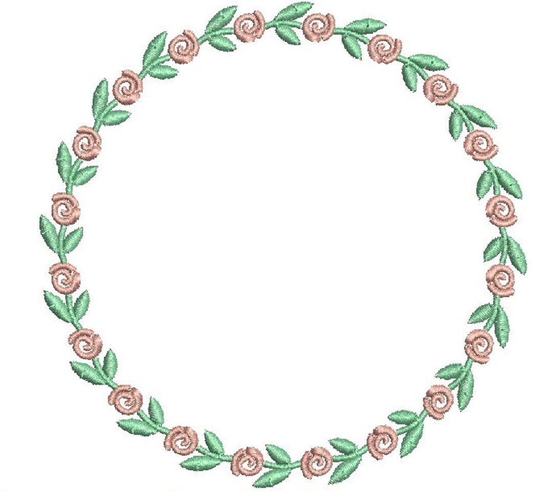 Floral Monogram Wreath Wedding Rustic Flower Circle / Monogram Frame ...