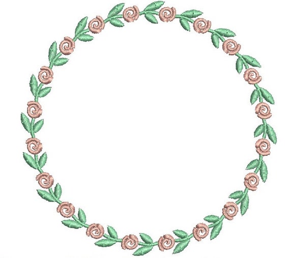 Floral Monogram Wreath Wedding Rustic Flower Circle / Monogram | Etsy