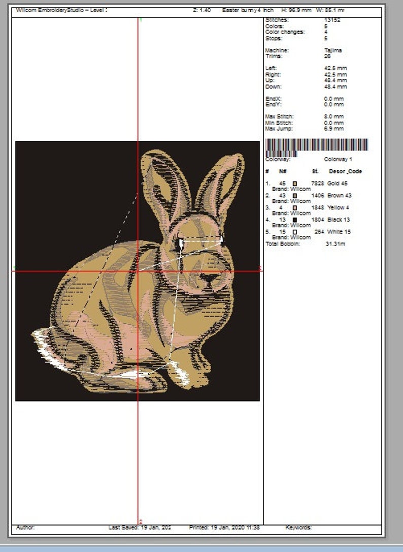 Easter Bunny Embroidery Rabbit Machine Embroidery Designs | Etsy