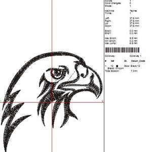 Eagle Embroidery Machine Embroidery Design, Instant Download - Etsy