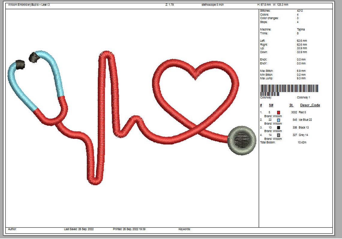 Stethoscope Monogram Frame Machine Embroidery Design Medical - Etsy