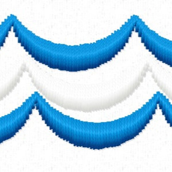 Scalloped Machine Embroidery Border - Etsy