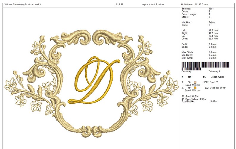 Vintage Baroque Monogram Frame / Monogram Frame Machine - Etsy