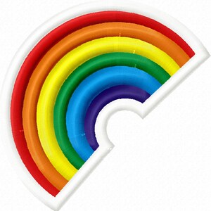 Rainbow Machine Embroidery Designs, Instantly Download Tested - Etsy