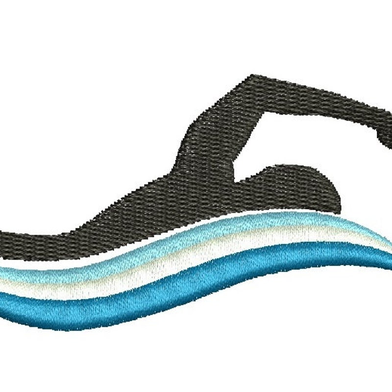 Swim Embroidery - Etsy