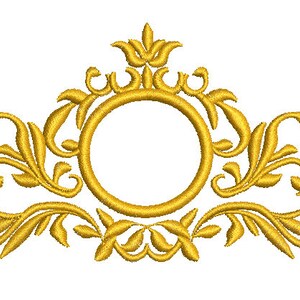 Monogram Frame Machine Embroidery Design - Etsy