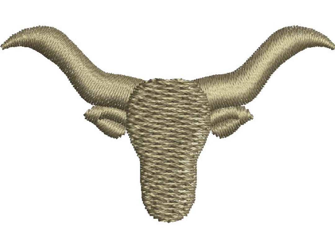 Longhorn Machine Embroidery Design, Instant Download - Etsy