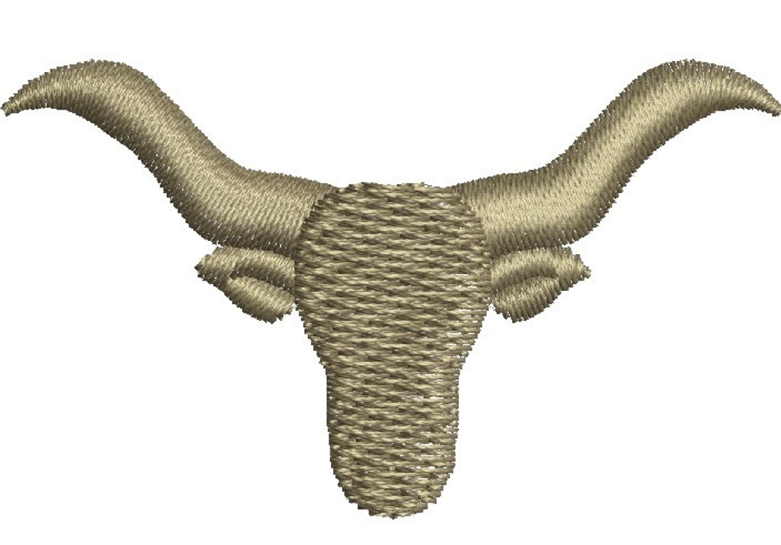 Longhorn Machine Embroidery Design Instant Download - Etsy
