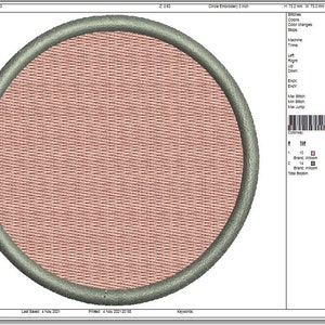 Circle Patch Machine Embroidery Design, Instantly Download - Etsy