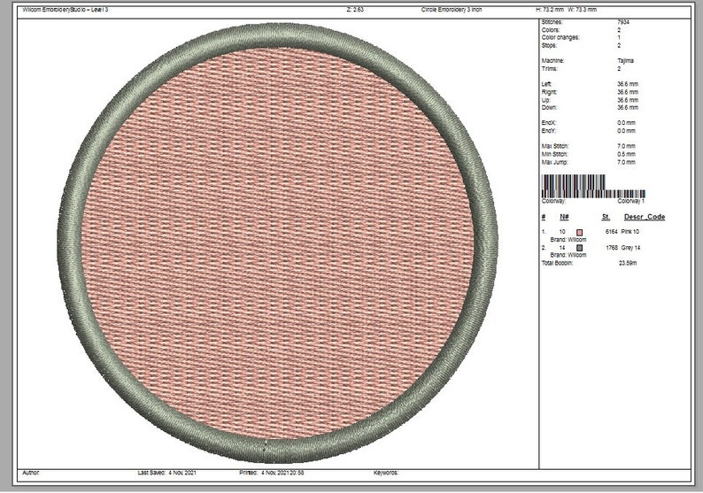 Circle Patch Machine Embroidery Design Instantly Download - Etsy