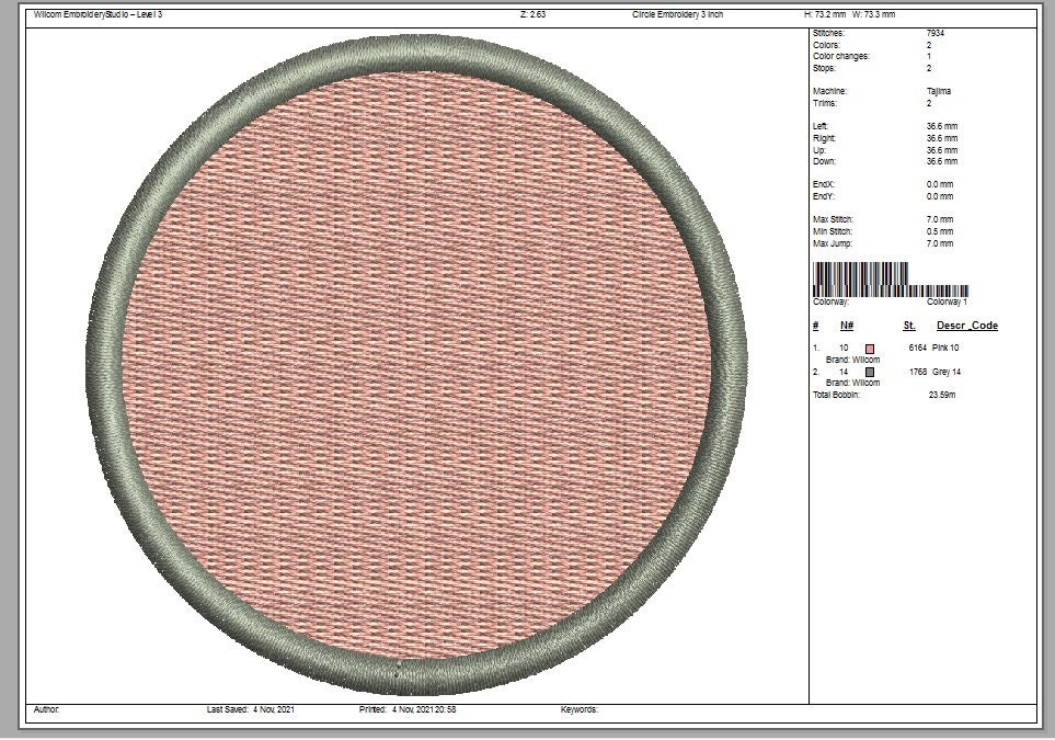 Circle Patch Machine Embroidery Design Instantly Download - Etsy