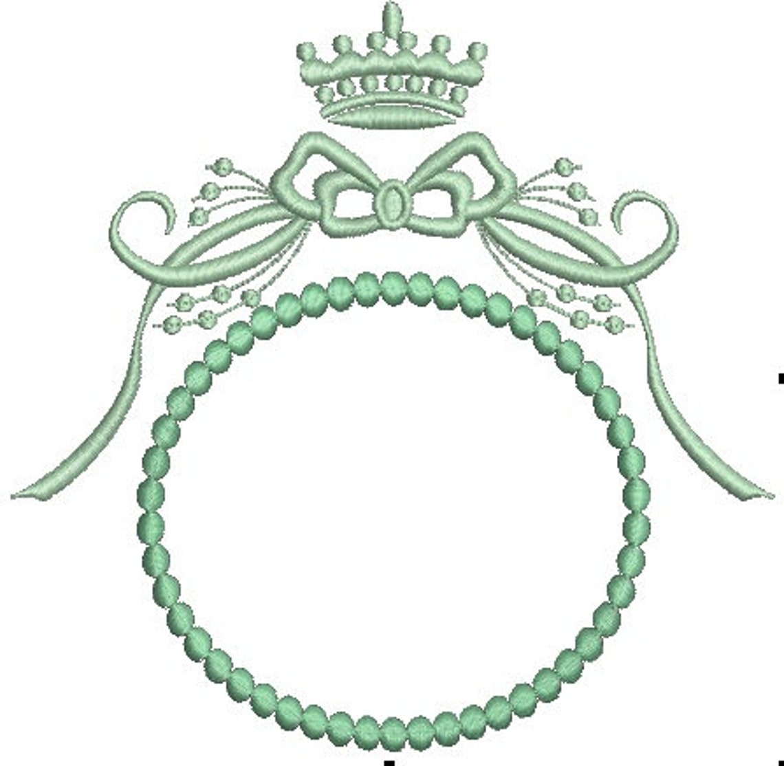 Crown and Bow Monogram Frame / Monogram Frame Machine - Etsy