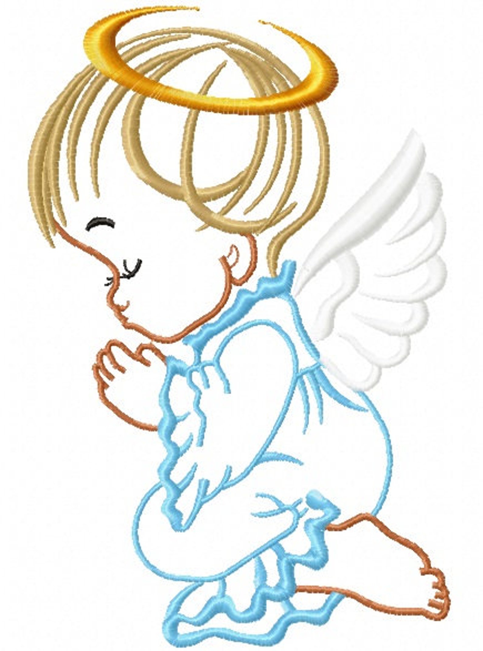 Little Angel Machine Embroidery Design | Etsy