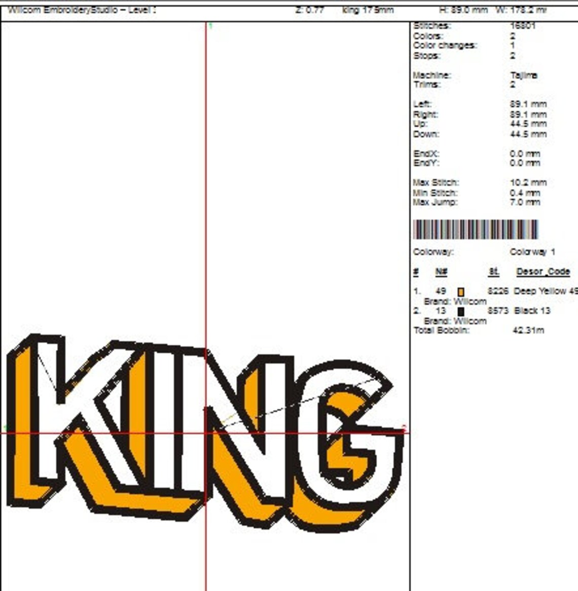 King Machine Embroidery Designs Instantly Download | Etsy