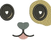 Puppy Dog Face Spot Dog Doll Face Machine Embroidery Design - Etsy